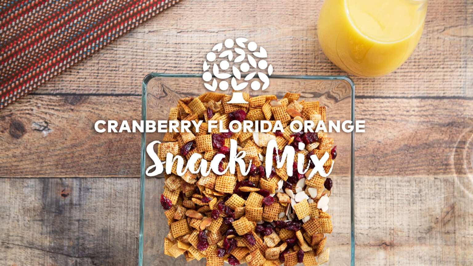 Florida Orange Juice and Cranberry Snack Mix - Florida Citrus
