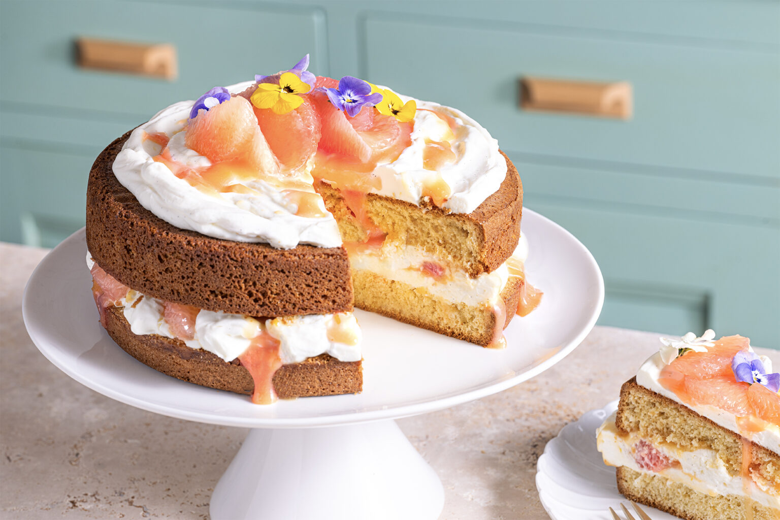 Florida Grapefruit Sponge Cake - Florida Citrus